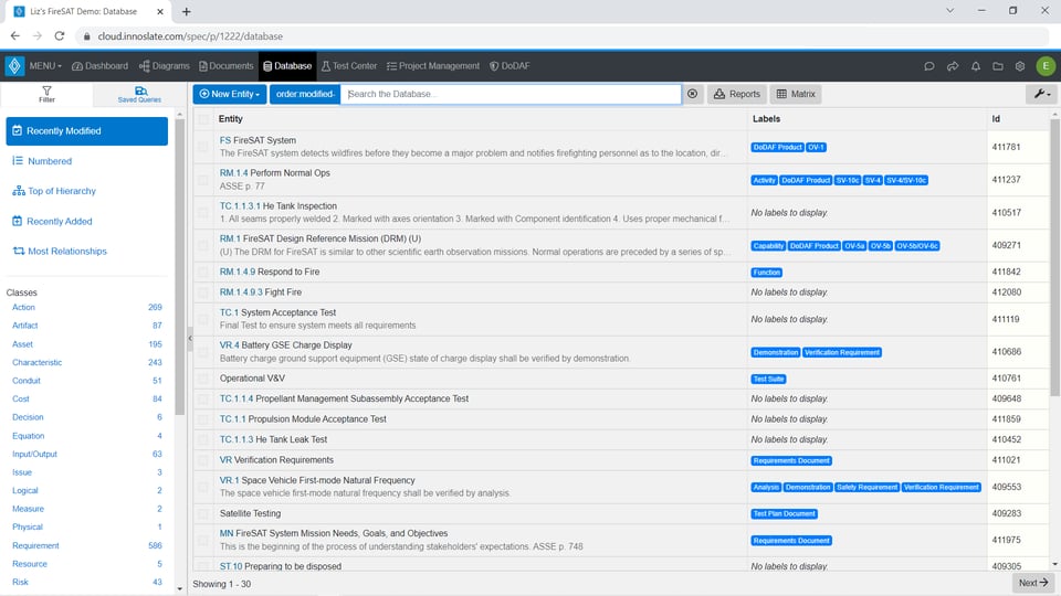 System Modeling - Innoslate - Model-Based Systems Engineering