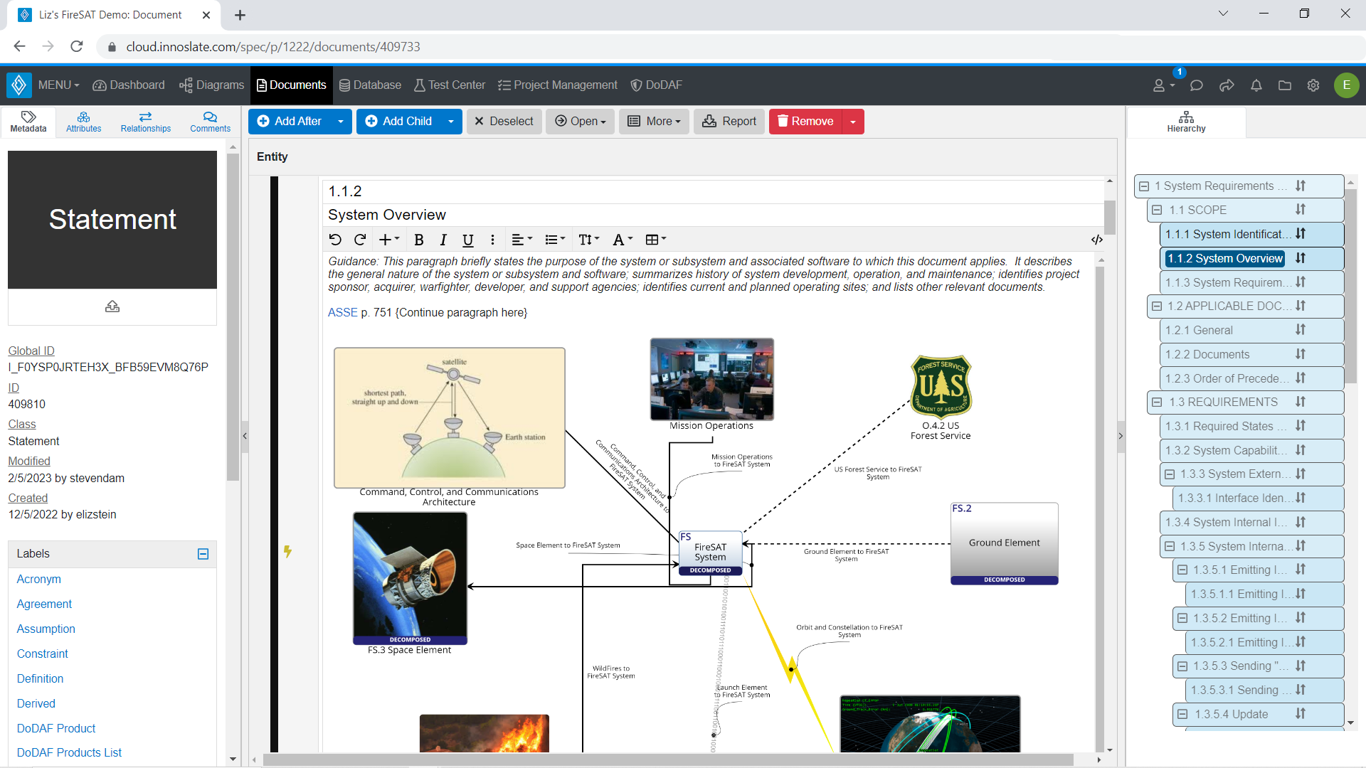 System Modeling - Innoslate - Model-Based Systems Engineering